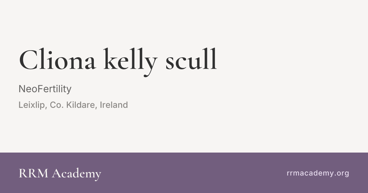 Cliona kelly scull | RRM Provider Directory | RRM Academy